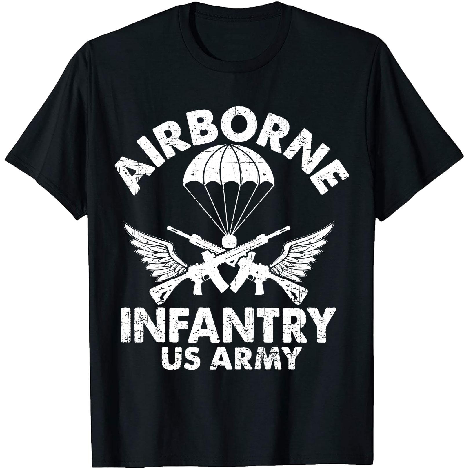 Airborne Infantry T-Shirt – US Army Paratrooper Military Pride Tee ...